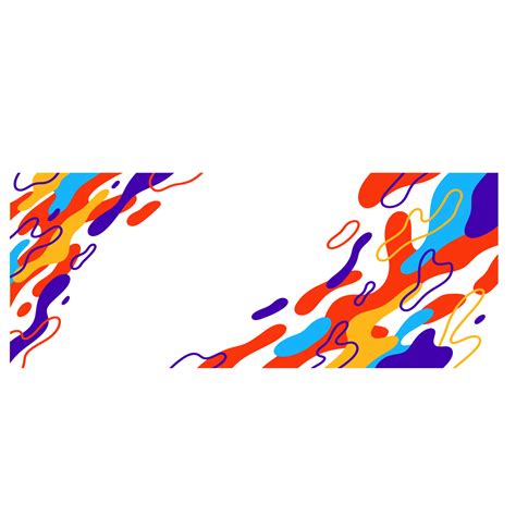 Colorful Abstract Fluid Frame For Poster And Banner Design Fun And Trendy Design In Liquid