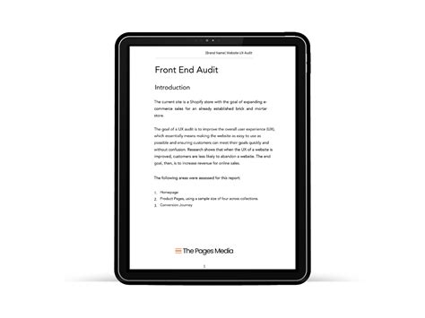 Ux Audits The Pages Media