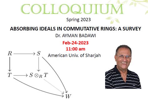Absorbing Ideals In Commutative Rings A Survey Department Of