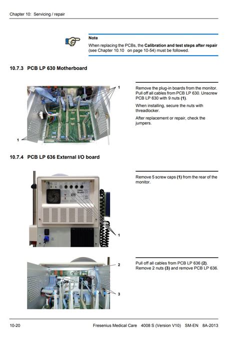 Service Manual Fresenius Medical Care Fresenius 4008s Hemodialysis Machine