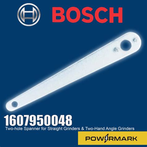 Bosch 1607950048 Two Hole Spanner For Straight Grinders And Two Hand