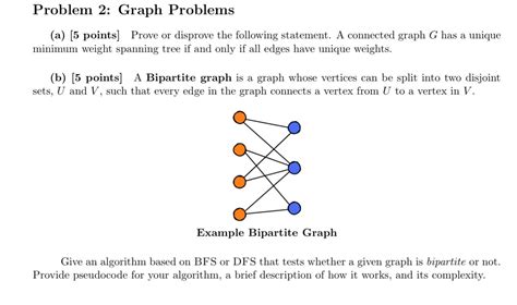 Solved Problem Graph Problems A Points Prove Or Chegg Com