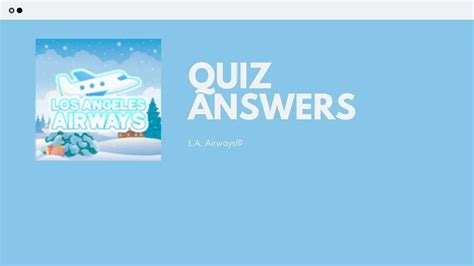 La Airways Quiz Answers 2021 How To Pass Your Application [roblox]