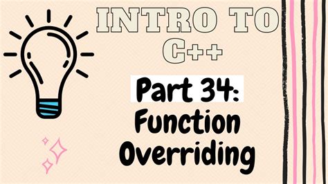 Function Overriding In C Introduction To Programming With C Part YouTube