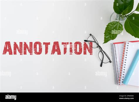 Conceptual Display Annotation Conceptual Photo Note Added By Way Of