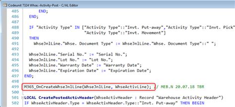 Event Request Codeunit 7324 2 New Events · Issue 3189 · Microsoft