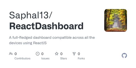 Github Saphal Reactdashboard A Full Fledged Dashboard Compatible Across All The Devices