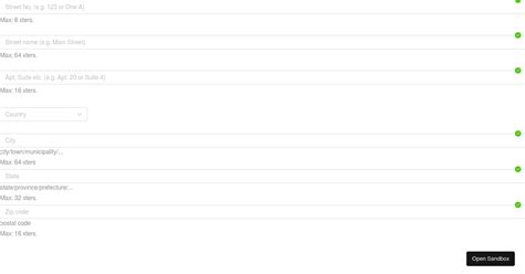Nested Address Field Object Codesandbox