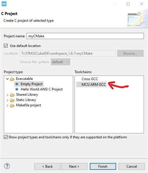 solved how to configure external eclipse stm32 project so