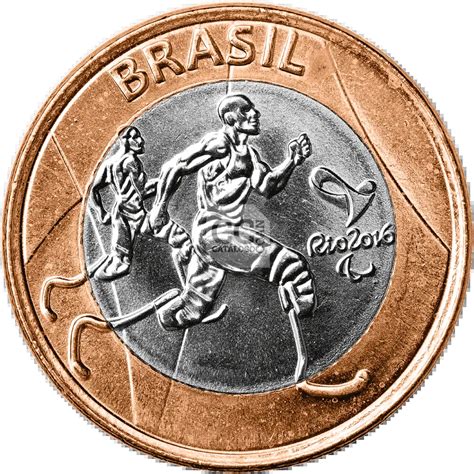 Moeda De 1 Real Atletismo Paralímpico 2015 Valor Catálogo Coan