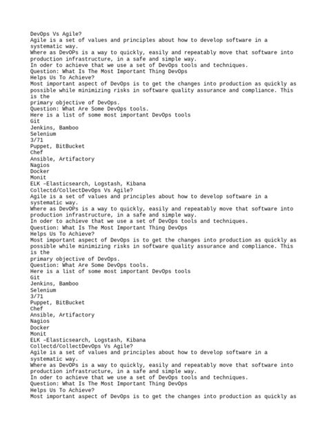 Devops Vs Agile Pdf Agile Software Development Software Design