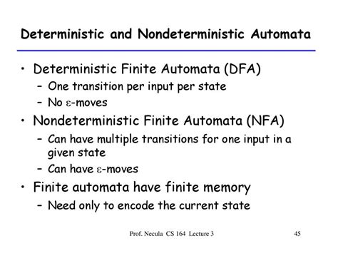 Lexical Analysis Lecture 3 4 Prof Necula Cs 164 Lecture Ppt Download