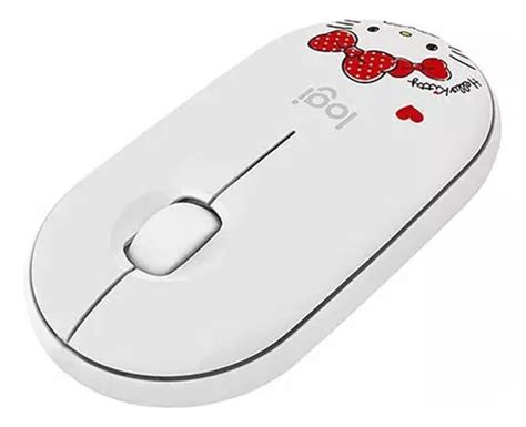 Mouse Inalambrico Logitech M350 Pebble Hello Kitty Blanco Mercadolibre
