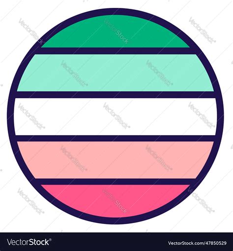 Abrosexual Lgbt Pride Flag Festive Circle Badge Vector Image