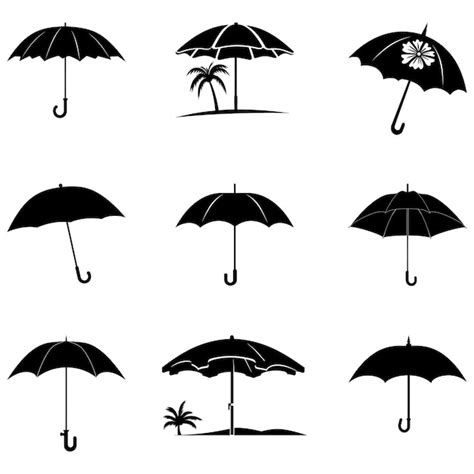 Premium Vector Weather Protection In Style Diverse Umbrella Vector