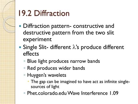PPT Chapter Interference Diffraction PowerPoint Presentation ID