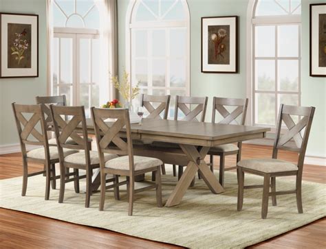 Hollysr 8 Piece Extendable Trestle Dining Set Foter