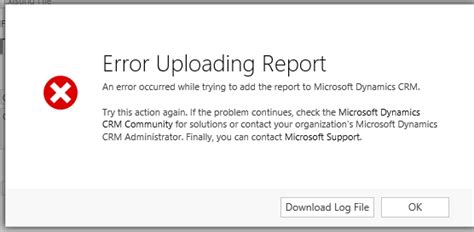 Error Uploading Report