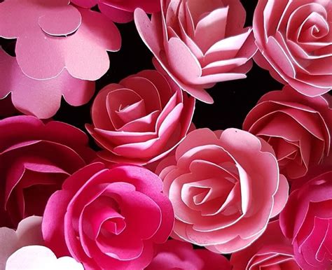 Molde Para Flor De Papel