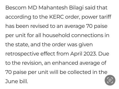 Bescom And Billing R Bangalore