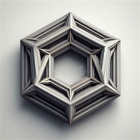 Pentagon A Five Sided Shape With Five Angles And Sides Isolate Stock