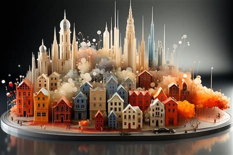 Predictive Analytics Urban Development Visualized Abstract Design