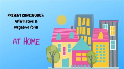 Present Continuous Affirmative And Negative Genially