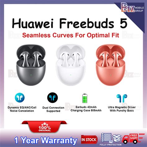 Huawei Freebuds 5 Original Huawei Earbuds 1 Year Warranty Shopee Malaysia