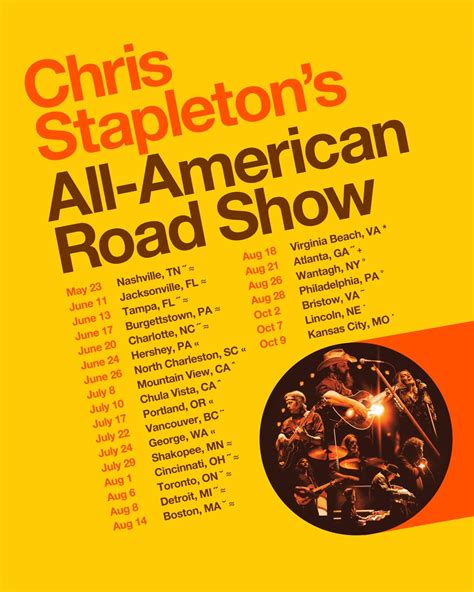 Chris Stapleton Announces 2026 All American Road Show Tour W Molly