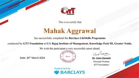 Mahak Agarwal On Linkedin Certification Personalgrowth