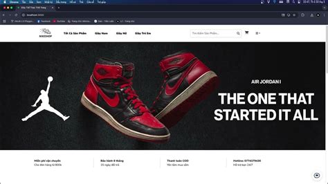 300k Đồ Án Website Bán Giày Reactjs Nodejs Mongodb Tích Hợp