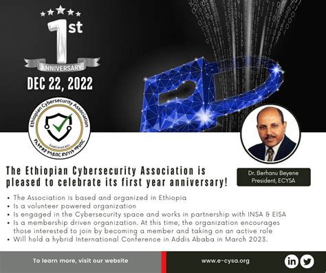 Ecysa Ethiopian Cybersecurity Association On Linkedin Cybersecurity Ethiopia Volunteer