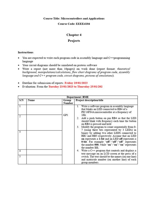 Chapter 4 Microcontrollers And Application Pdf Information And