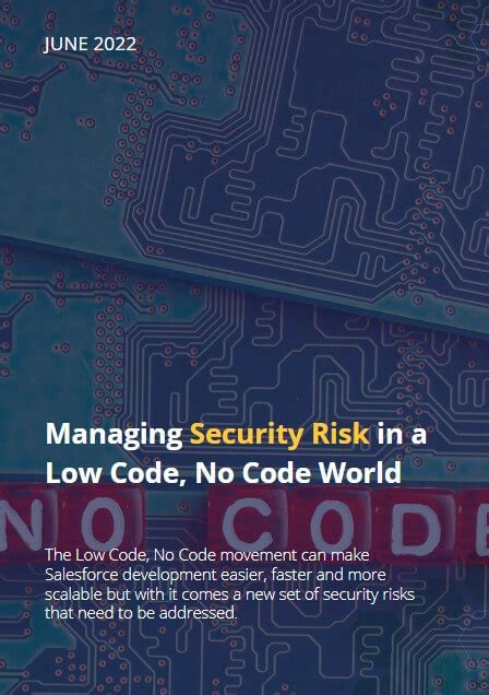 Managing Security Risk In A Low Code No Code World DigitSec