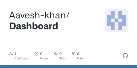 GitHub Aavesh Khan Dashboard