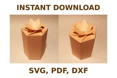 Romantic Gift Box Template Creative Fabrica