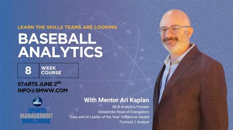 Learn Baseball Analytics With Mlb Teams Sports Management Worldwide