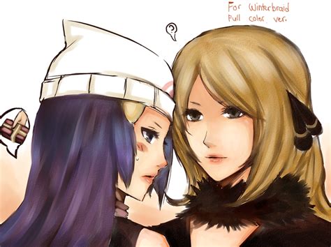 Dawn And Cynthia Pokemon And More Drawn By Slvtr Danbooru