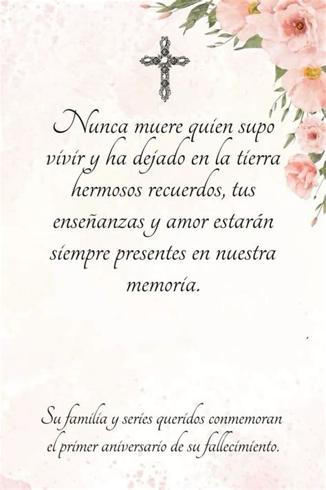 Frases Para Cruces De Difuntos Tarjeta De Fallecimiento Para Editar