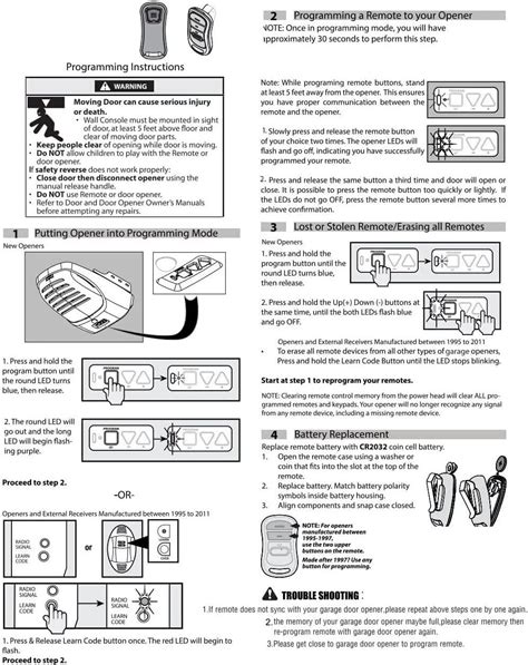 2x For Genie Overhead Intellicode G3T R O3T BX Garage Door Opener Remote Control EBay