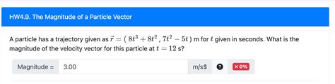 solved hw4 9 ﻿the magnitude of a particle vectora particle