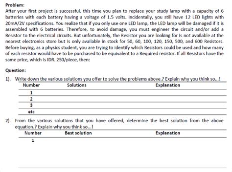 Open Ended Problem To Measure Creative Thinking Skills Download