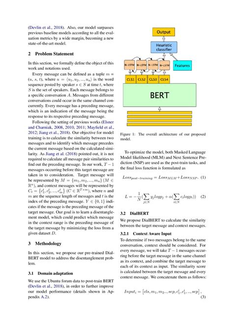 Dialbert A Hierarchical Pre Trained Model For Conversation Disentanglement Deepai