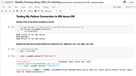 Python X UnixODBC Driver Manager Can T Open Lib Usr Local Lib Libmsodbcsql Dylib