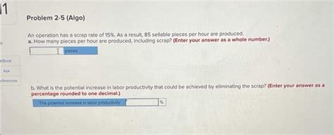 solved 1 book ask ferences problem 2 5 algo an operation