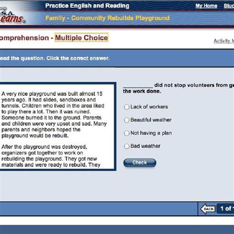 A Sample Reading Task Download Scientific Diagram