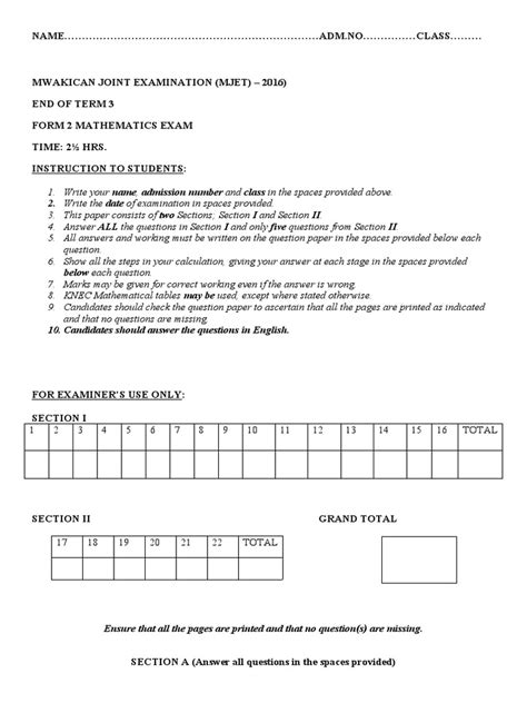 Mathematics Form 2 Mod23042022001 Pdf