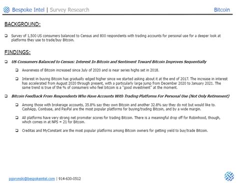 Bitcoin And Platforms Deep Dive Ad Hoc Bespoke Intel