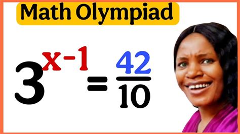 a math olympiad exponential question youtube
