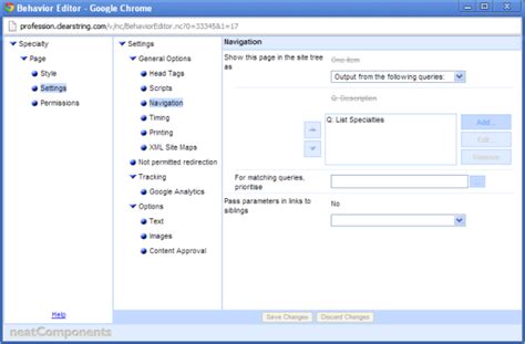 NeatComponents Docs Dynamic Navigation